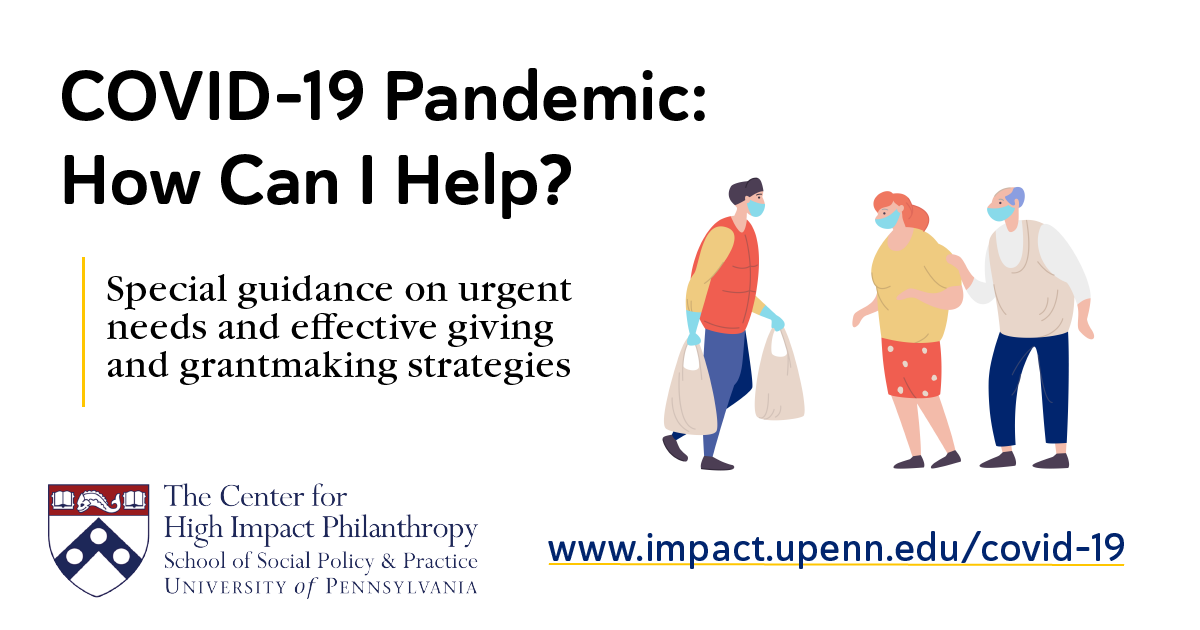 COVID-19 Pandemic: How Can I Help? - Center for High Impact ...