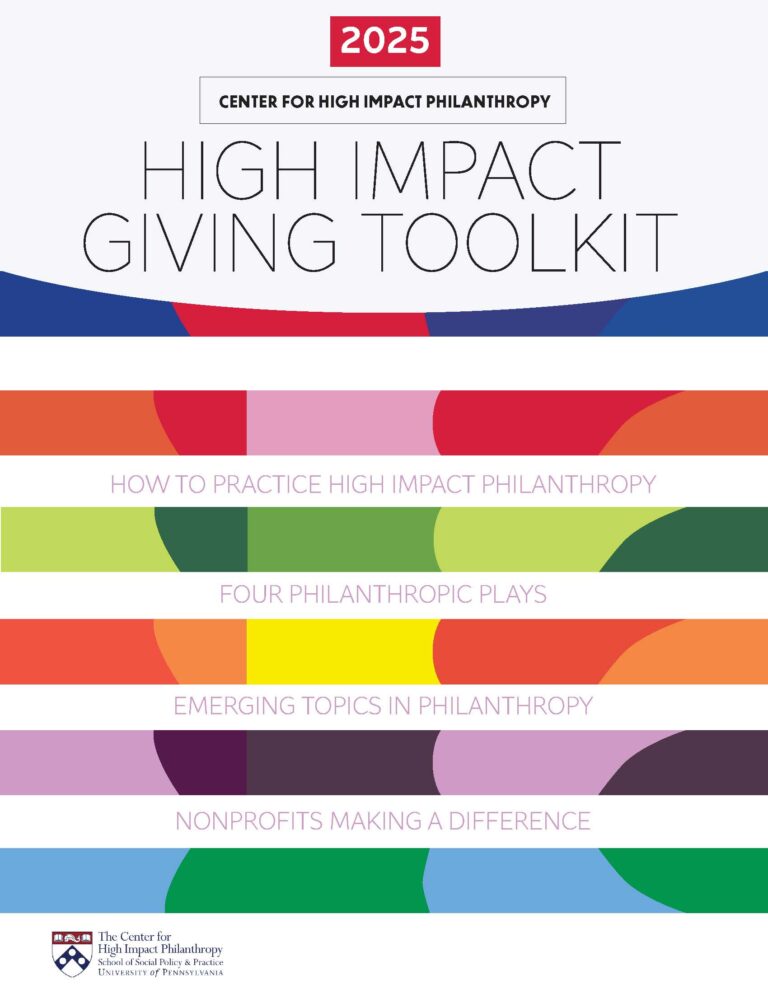 2025 High Impact Giving Toolkit - Center for High Impact Philanthropy - University of Pennsylvania